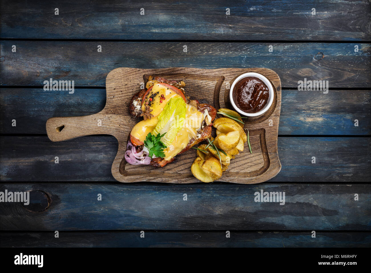 Pork neck steak Stock Photo - Alamy