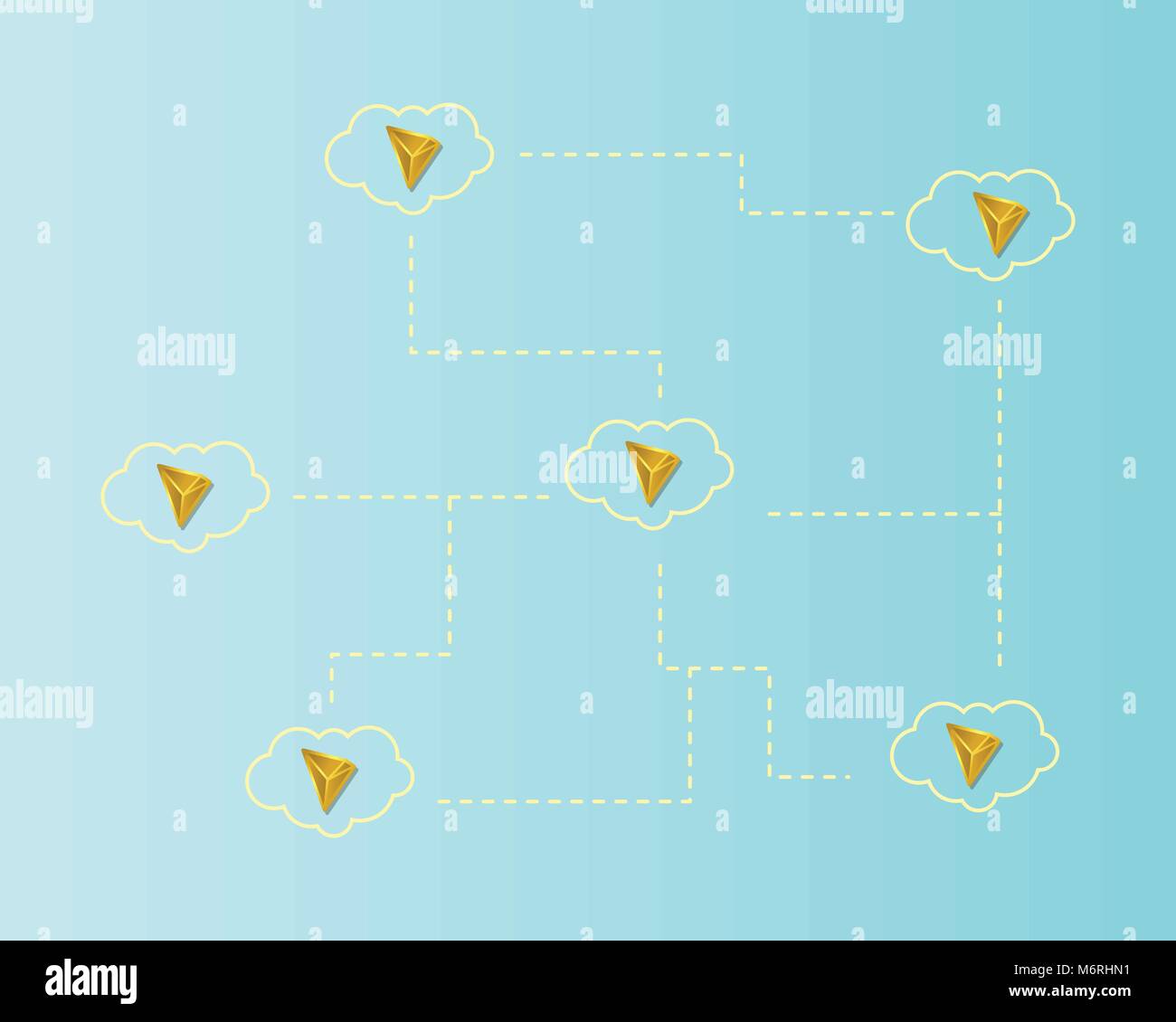 Tron cryptocurrency icon gold hi-res stock photography and images - Alamy