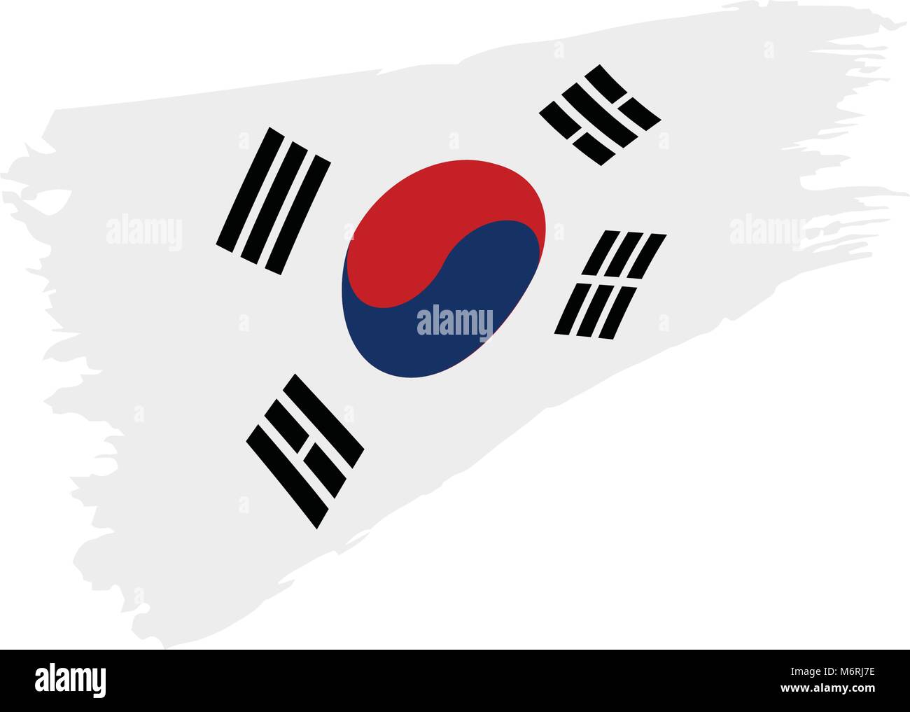 South Korean flag, vector illustration Stock Vector Image & Art - Alamy