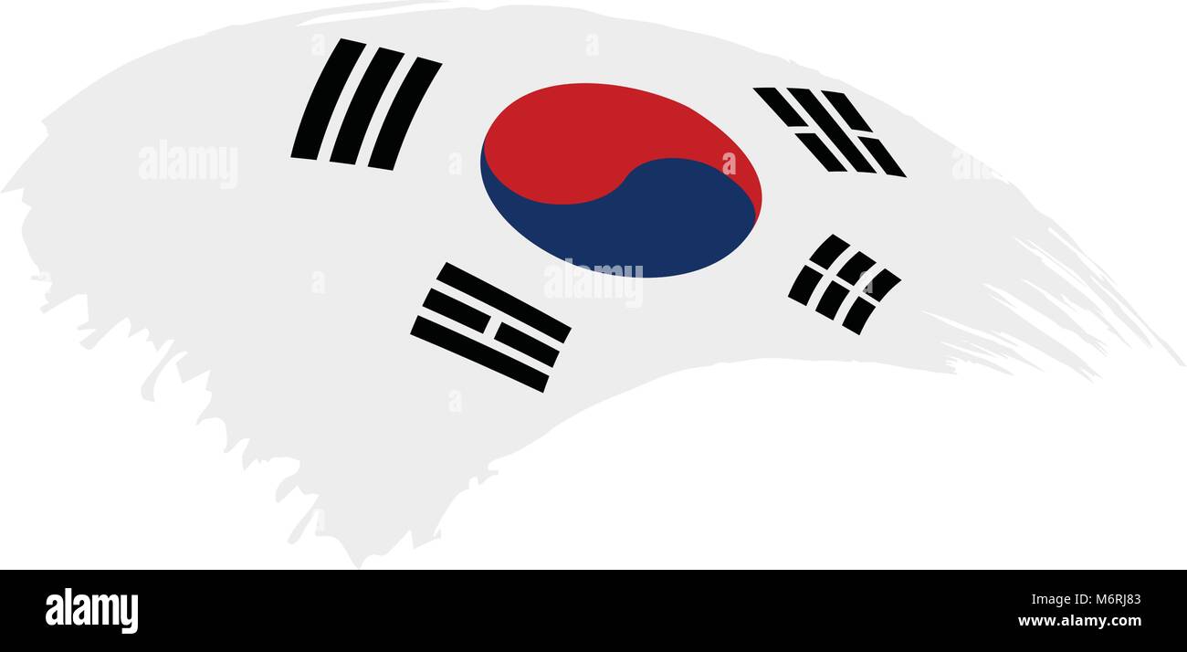 South Korean flag, vector illustration Stock Vector Image & Art - Alamy