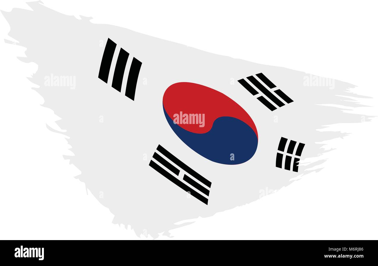 South Korean flag, vector illustration Stock Vector Image & Art - Alamy