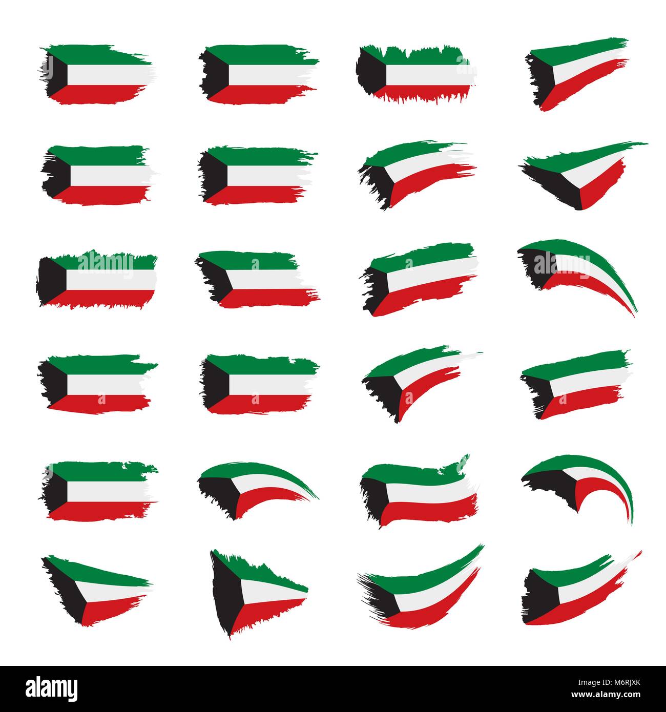 Kuwait flag, vector illustration Stock Vector Image & Art - Alamy