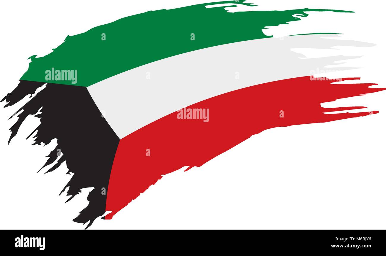 Kuwait flag, vector illustration Stock Vector Image & Art - Alamy