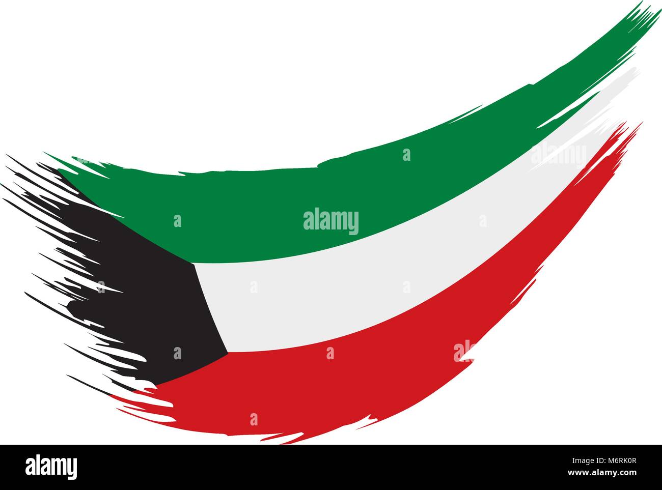 Kuwait flag, vector illustration Stock Vector Image & Art - Alamy