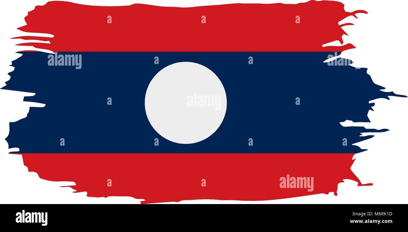Laos flag, vector illustration Stock Vector Image & Art - Alamy