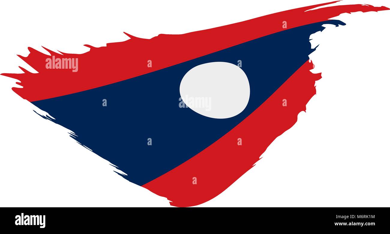 Laos flag, vector illustration Stock Vector Image & Art - Alamy