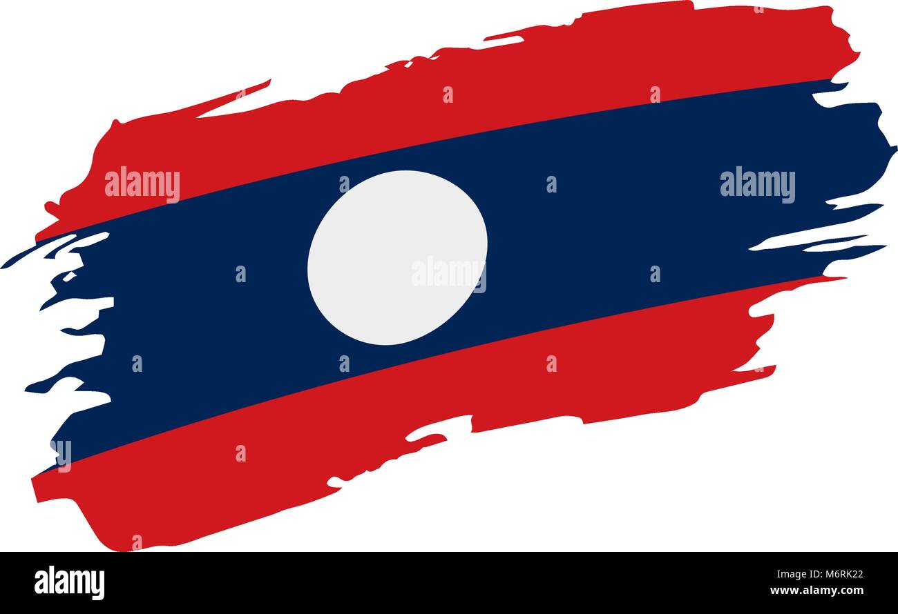 Laos flag, vector illustration Stock Vector Image & Art - Alamy