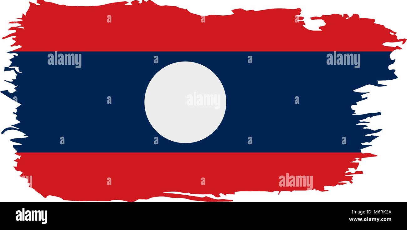 Laos flag, vector illustration Stock Vector Image & Art - Alamy