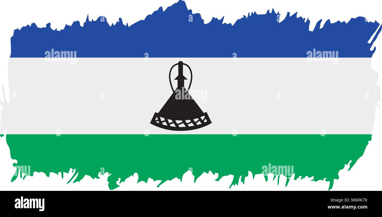 Lesotho flag, vector illustration Stock Vector Image & Art - Alamy