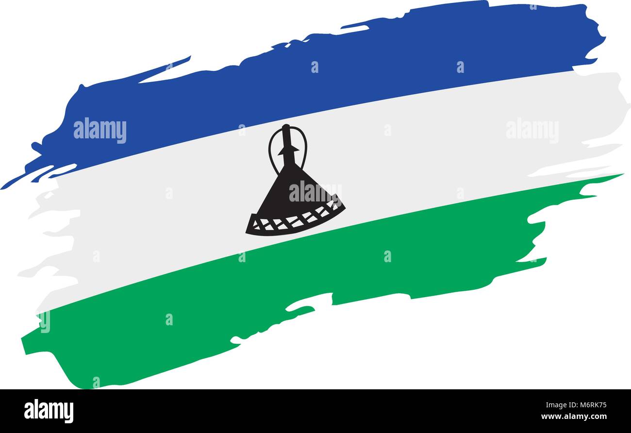 Lesotho flag, vector illustration Stock Vector Image & Art - Alamy