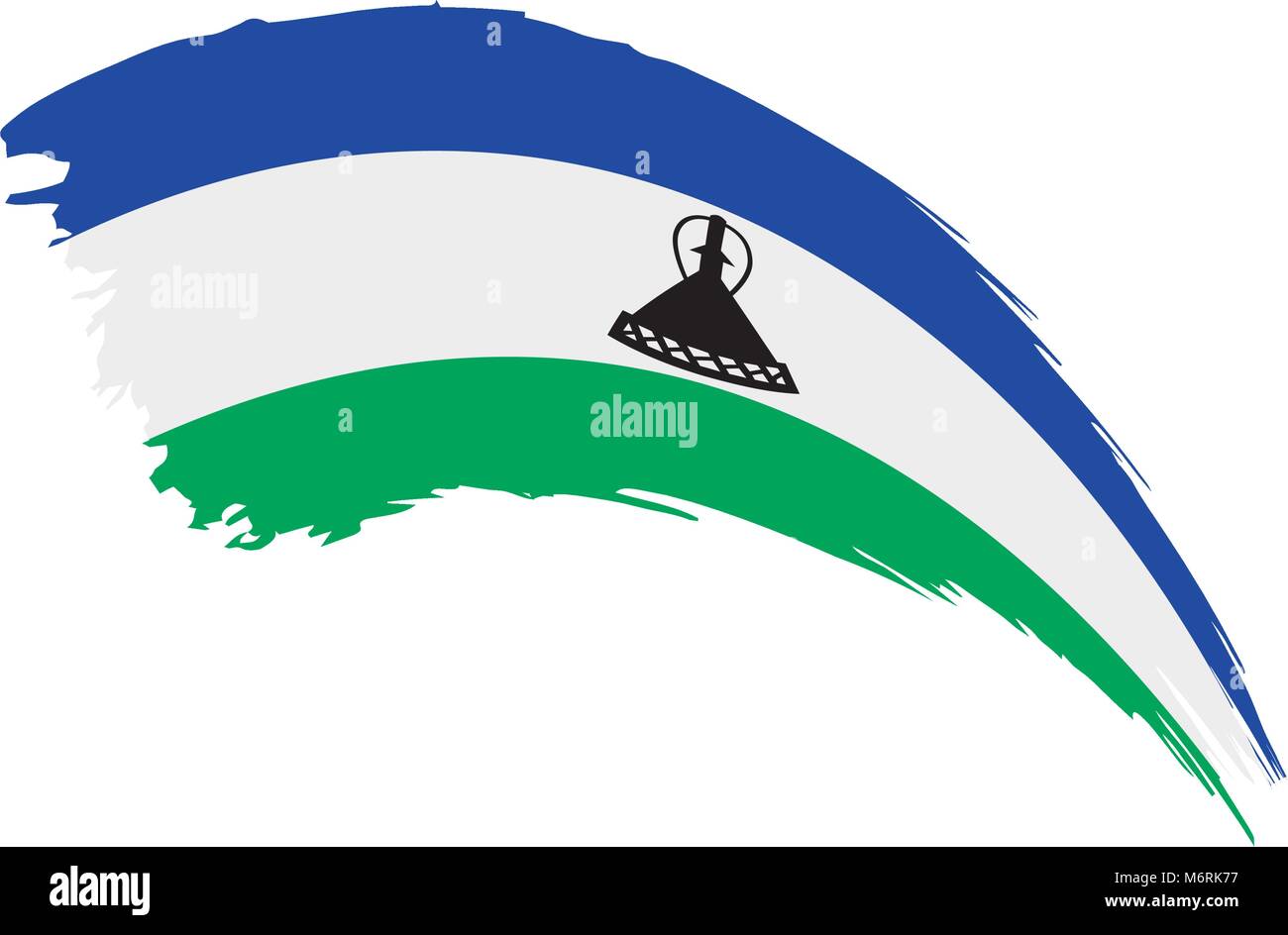 Lesotho flag, vector illustration Stock Vector Image & Art - Alamy