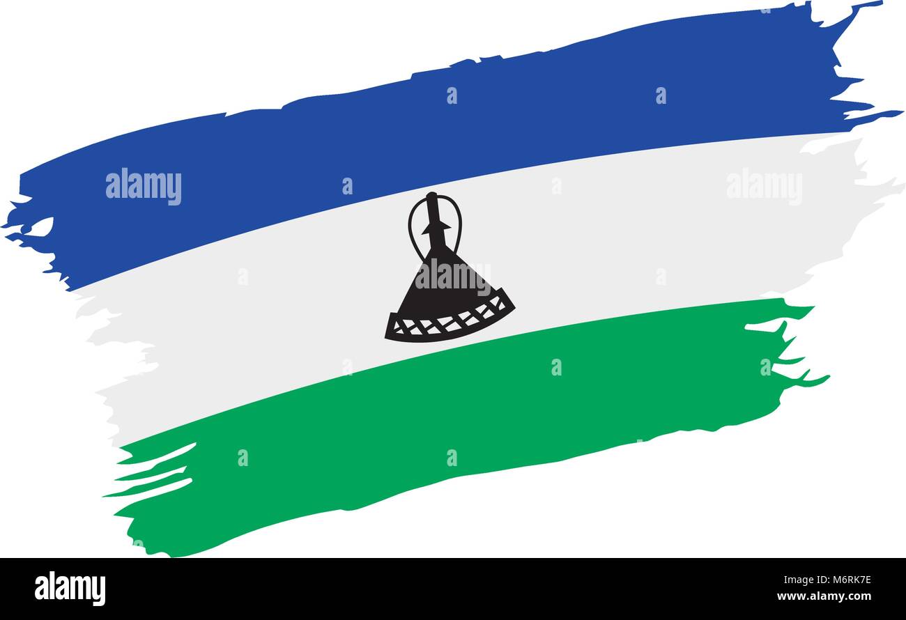 Lesotho flag, vector illustration Stock Vector Image & Art - Alamy