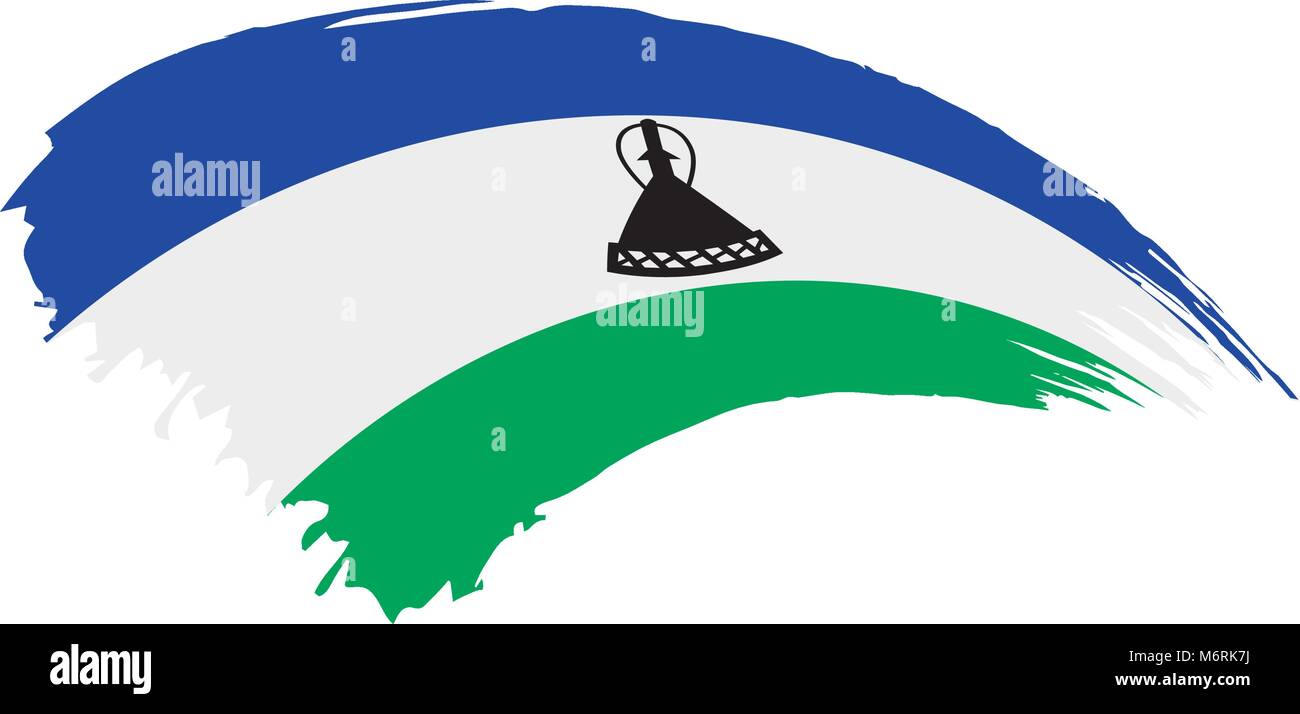 Lesotho flag, vector illustration Stock Vector Image & Art - Alamy