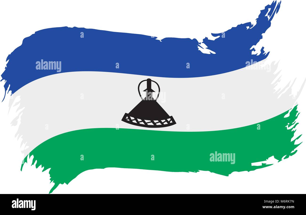Lesotho flag, vector illustration Stock Vector Image & Art - Alamy
