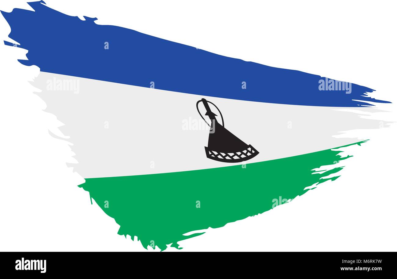 Lesotho flag, vector illustration Stock Vector Image & Art - Alamy