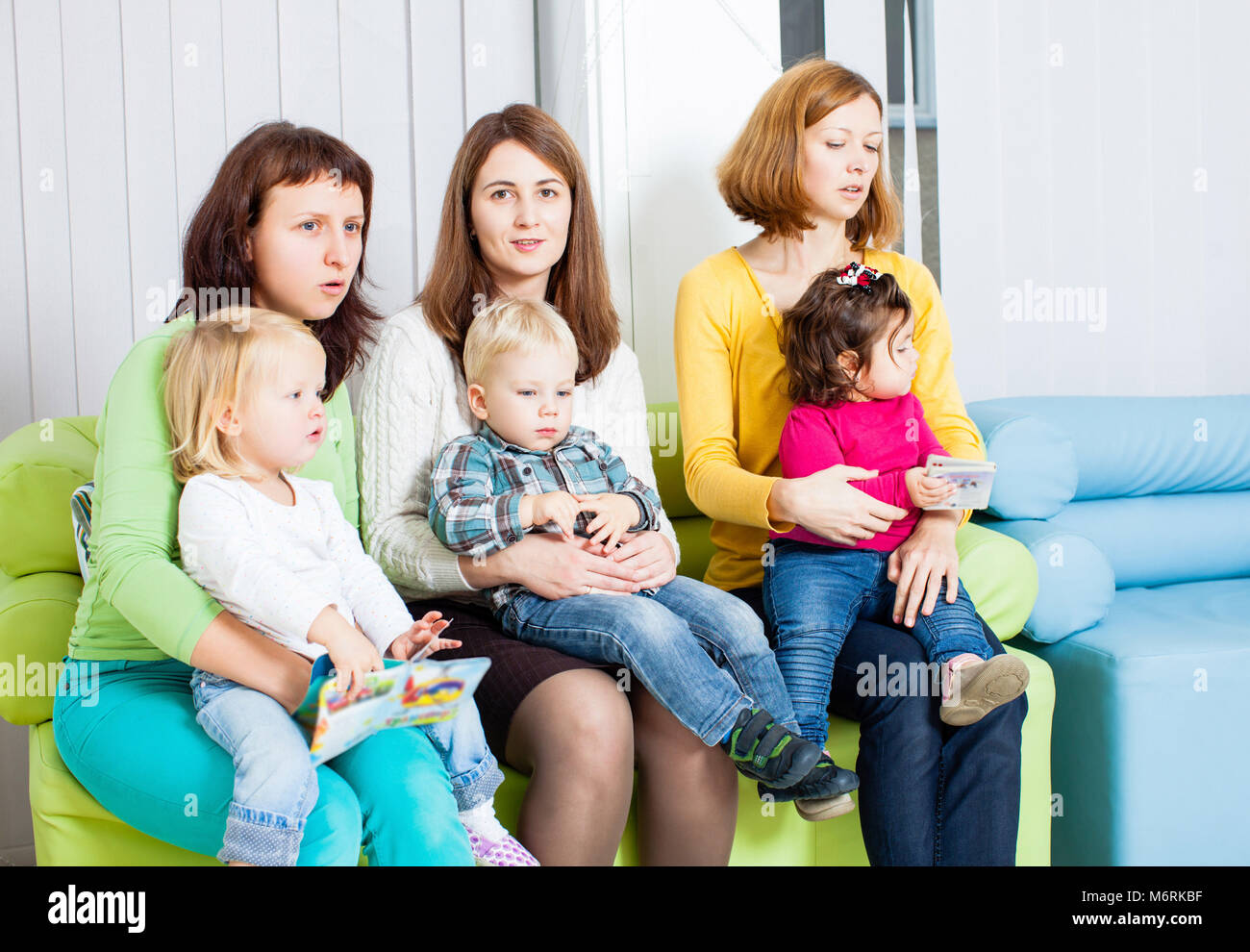 Mothers and children Stock Photo - Alamy