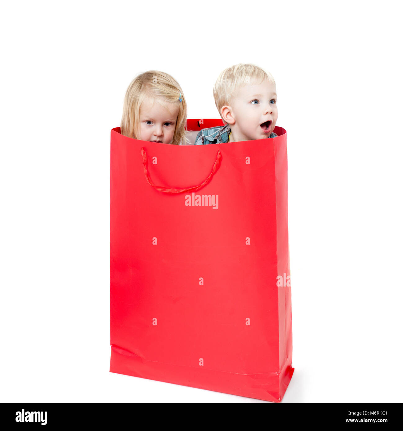 The boy inside packet Stock Photo - Alamy