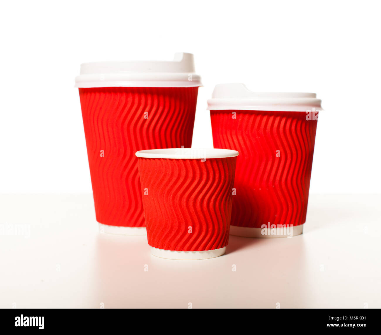 Set of paper cups Stock Photo - Alamy