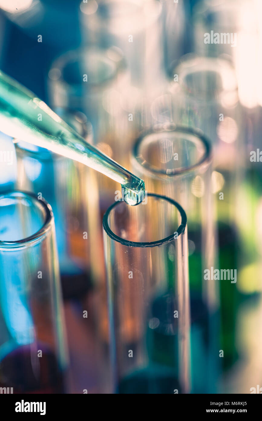 The laboratory tubes Stock Photo - Alamy
