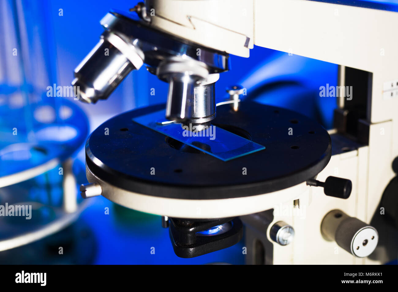 The microscope glass Stock Photo - Alamy