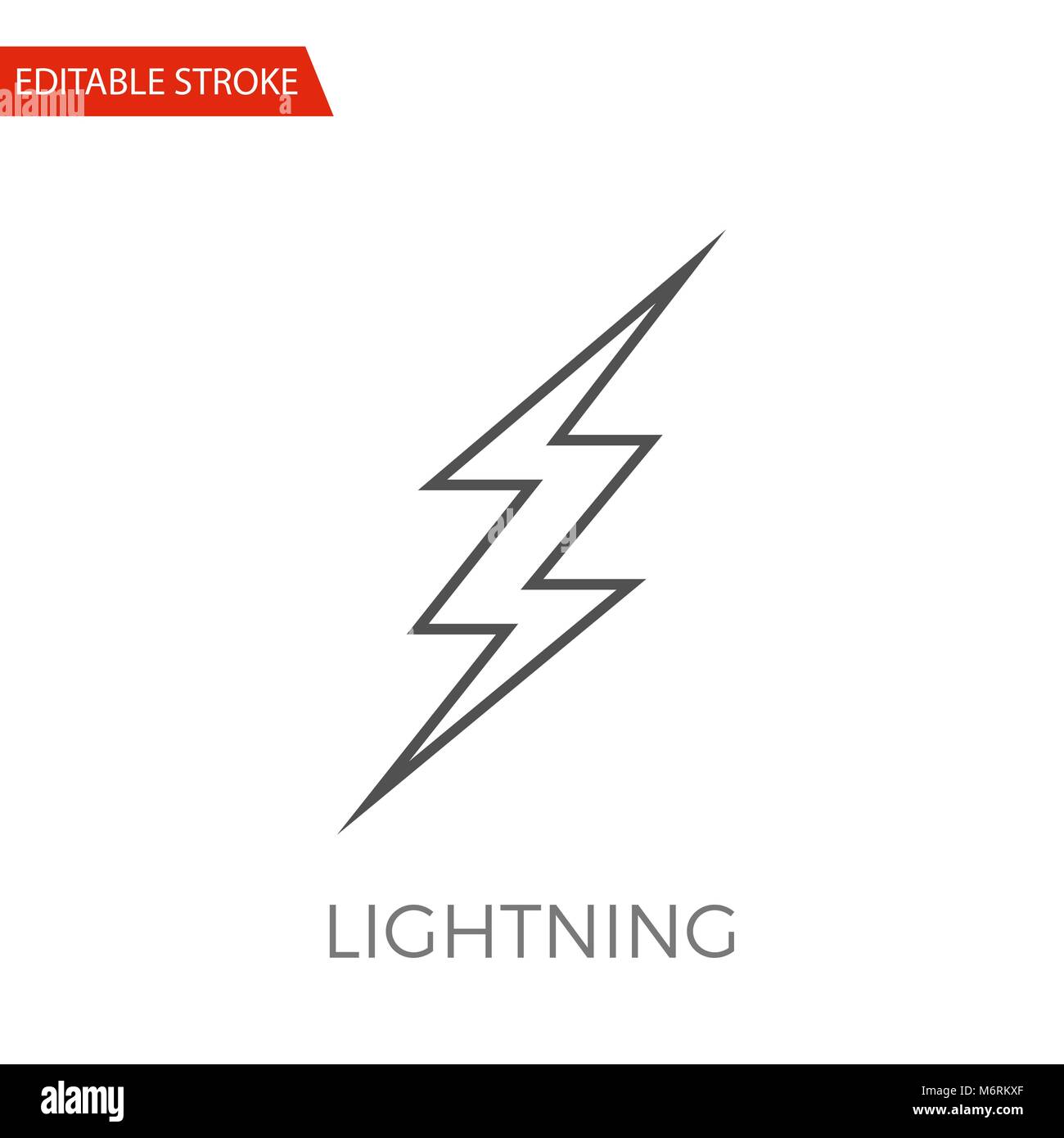 Lightning Vector Icon Stock Vector Image & Art - Alamy
