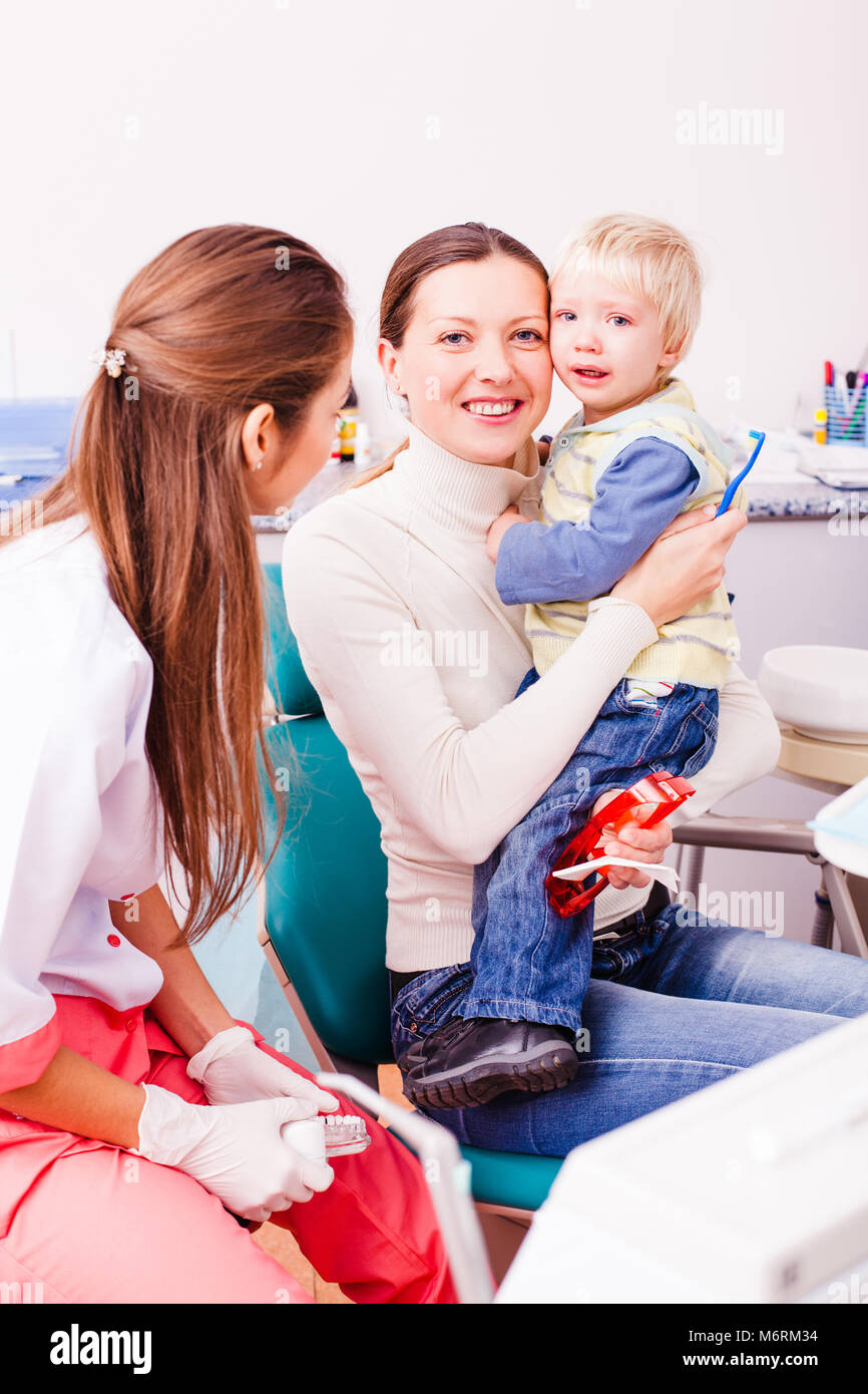 Visiting a dentist Stock Photo - Alamy