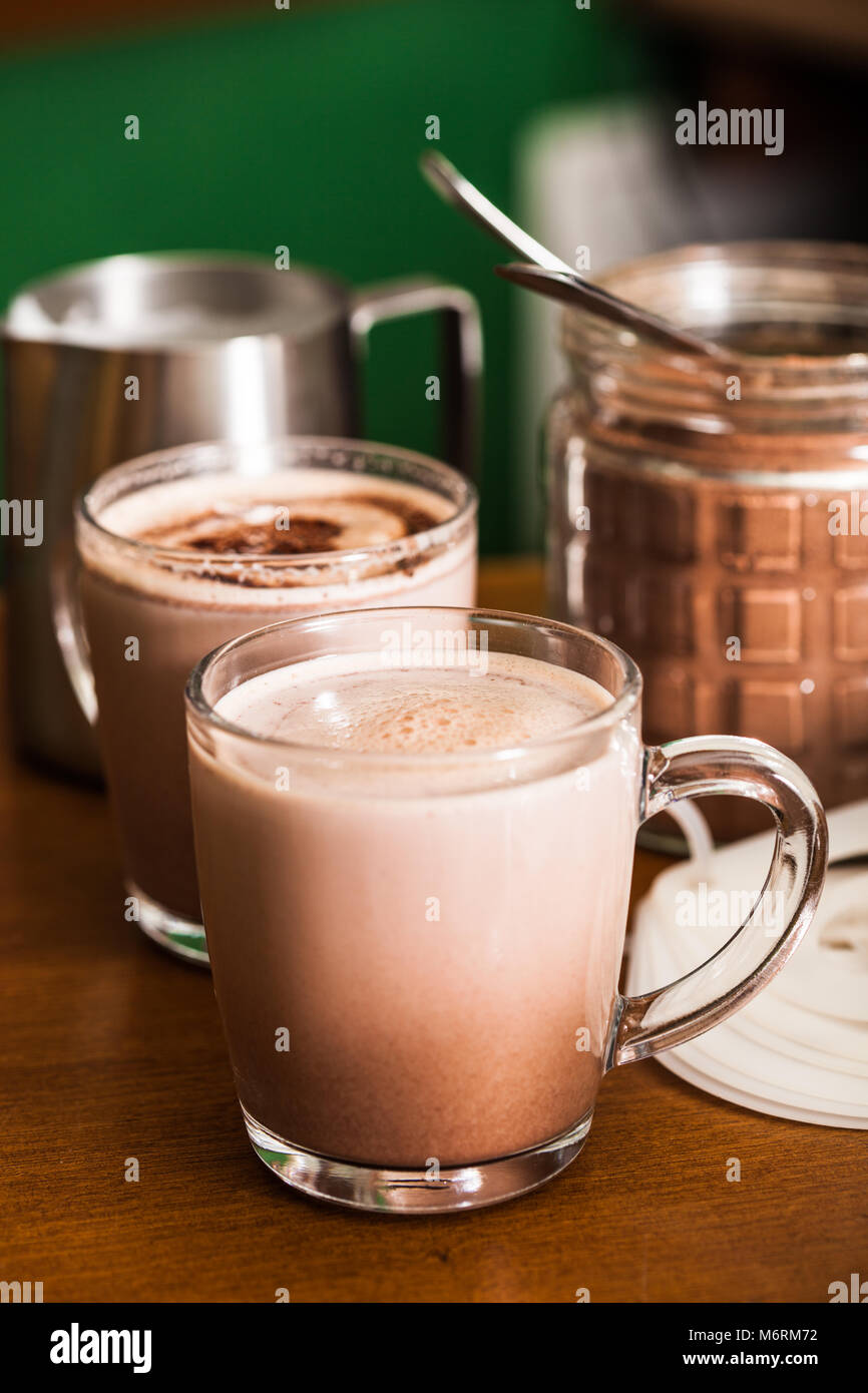 Cocoa drink cooking Stock Photo - Alamy