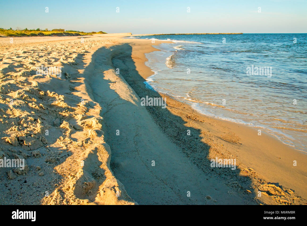 beach of Ustka, Baltic Sea, Poland Stock Photo - Alamy
