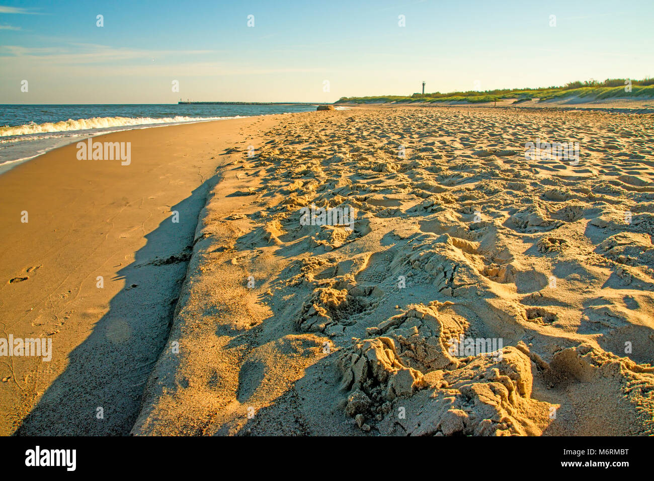beach of Ustka, Baltic Sea, Poland Stock Photo - Alamy