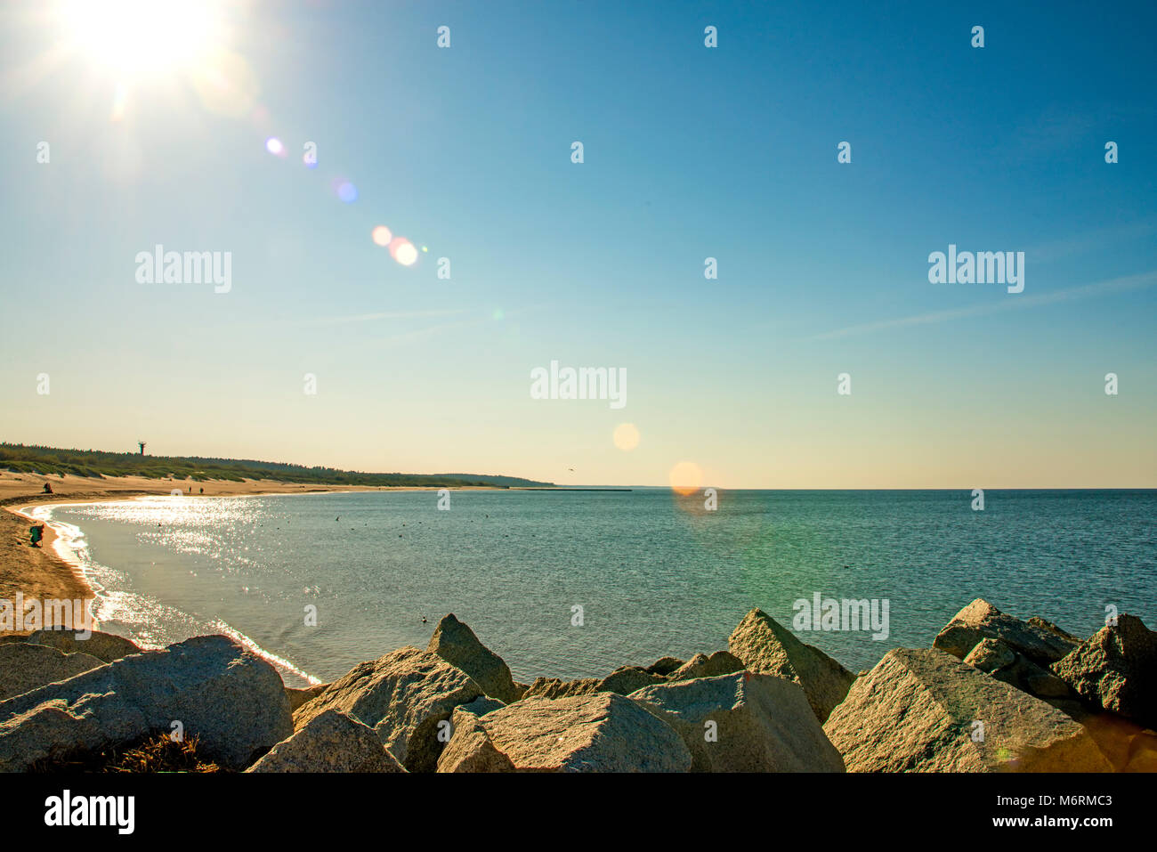 beach of Ustka, Baltic Sea, Poland Stock Photo - Alamy