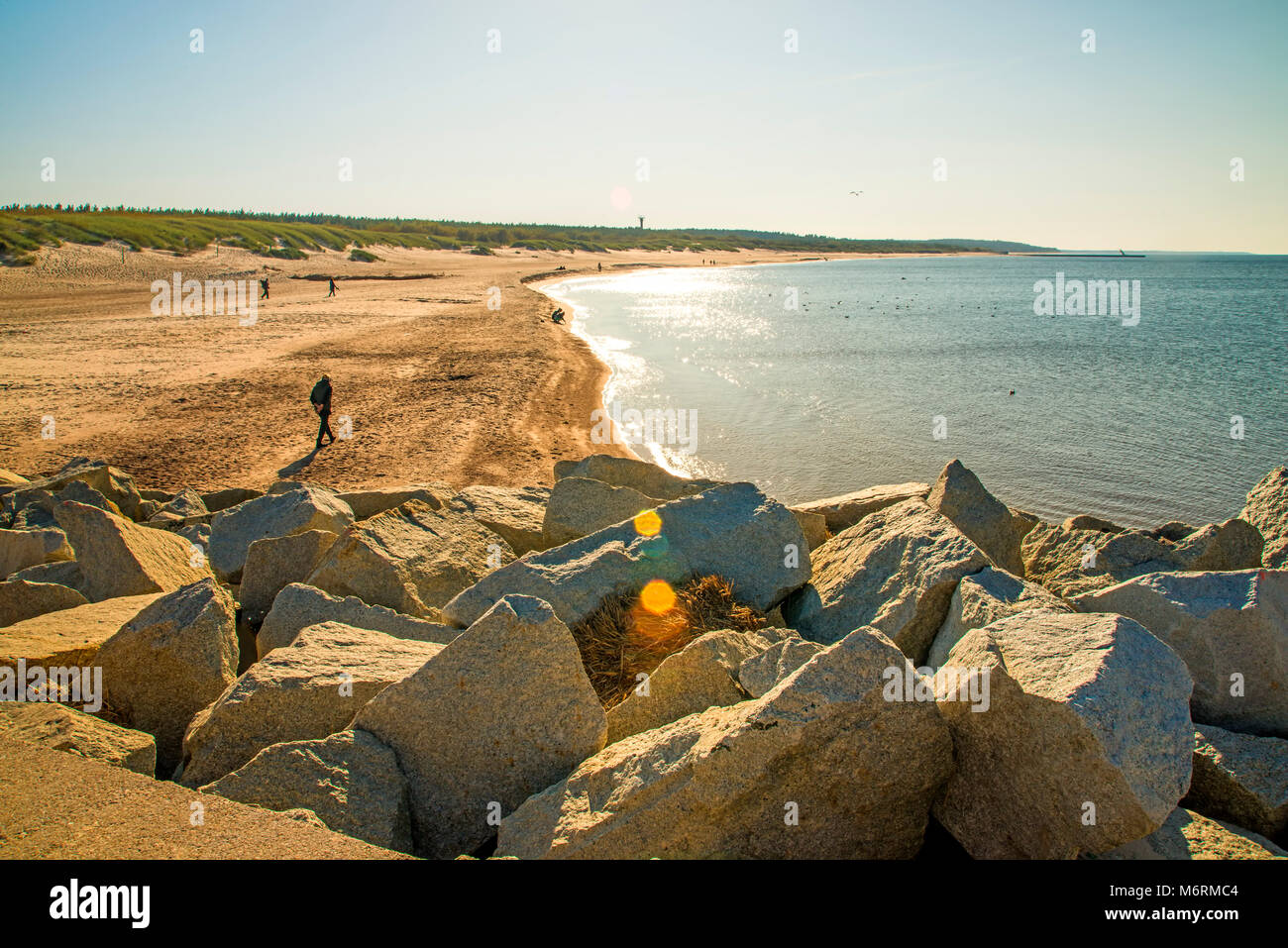 beach of Ustka, Baltic Sea, Poland Stock Photo - Alamy