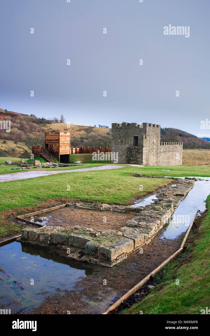 Hadrians wall reconstruction hi-res stock photography and images - Alamy