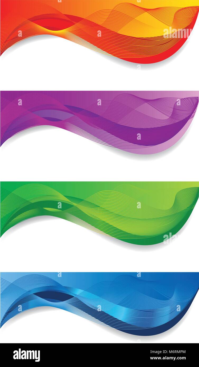 A set of web banners of different colors Stock Vector Image & Art - Alamy