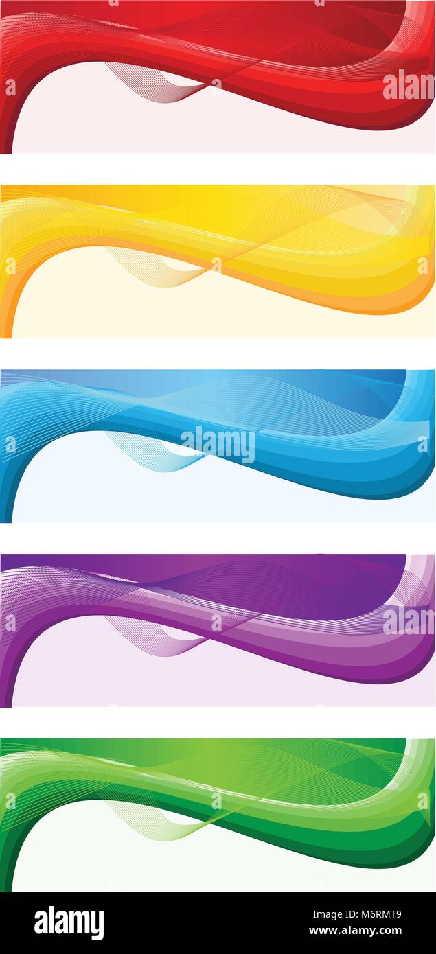 A set of web banners of different colors Stock Vector Image & Art - Alamy