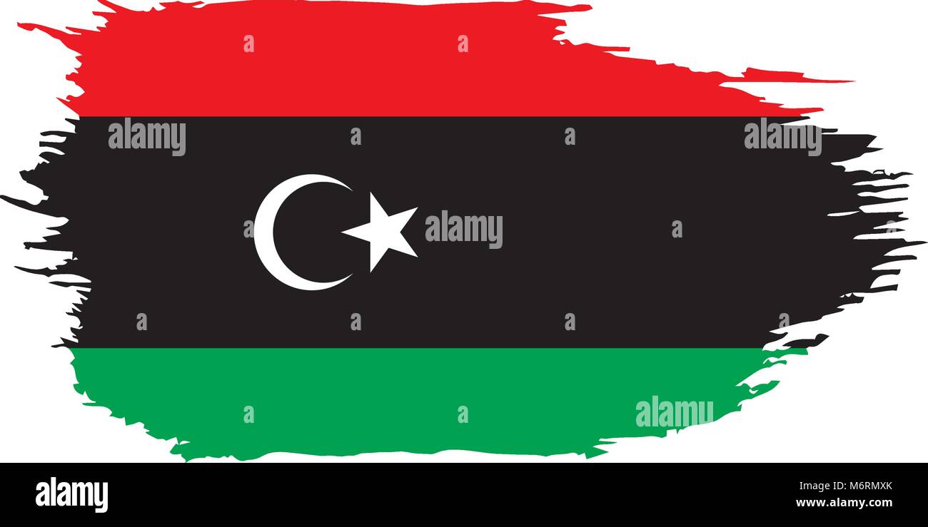Libya flag, vector illustration Stock Vector Image & Art - Alamy