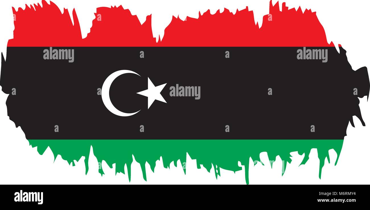 Libya flag, vector illustration Stock Vector Image & Art - Alamy