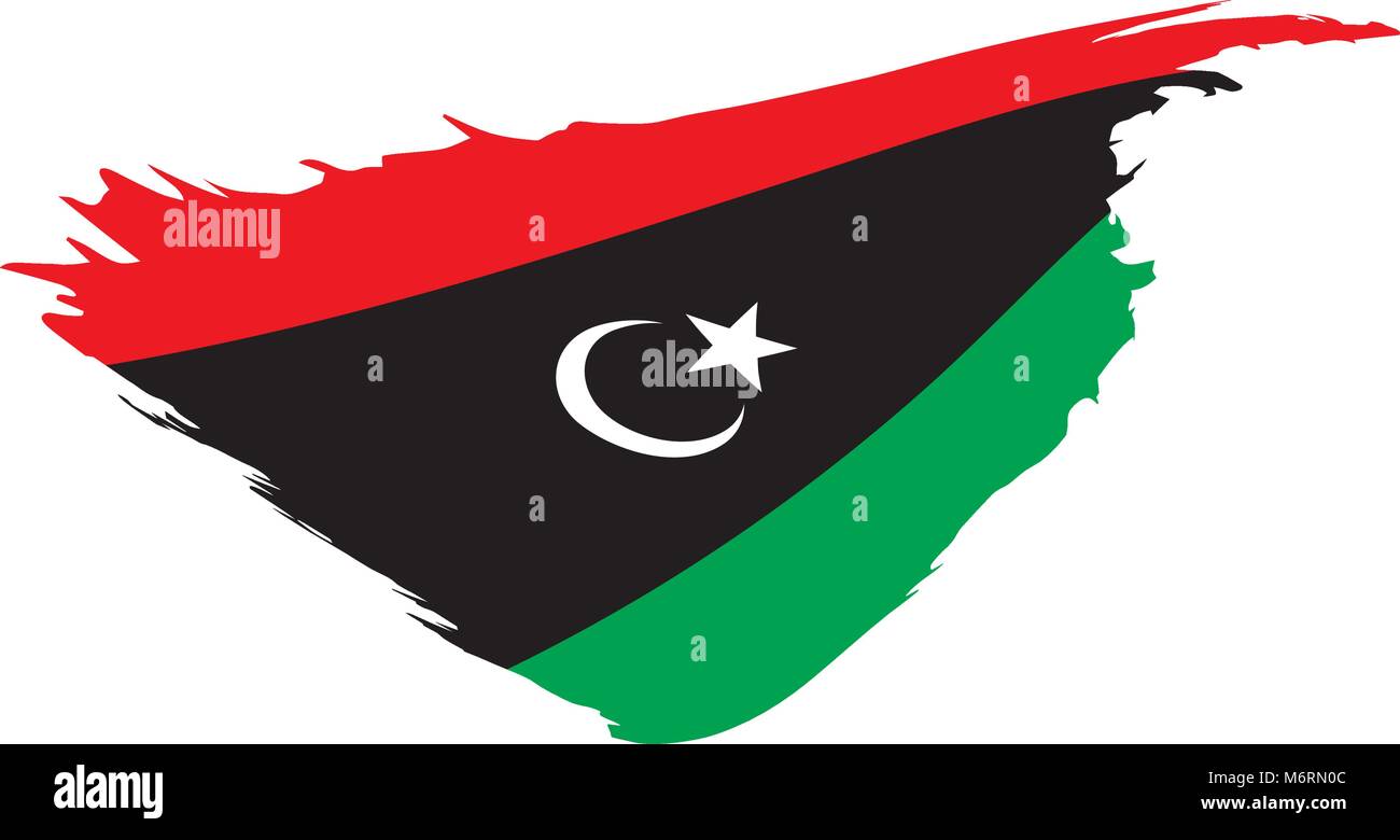 Libya flag, vector illustration Stock Vector Image & Art - Alamy