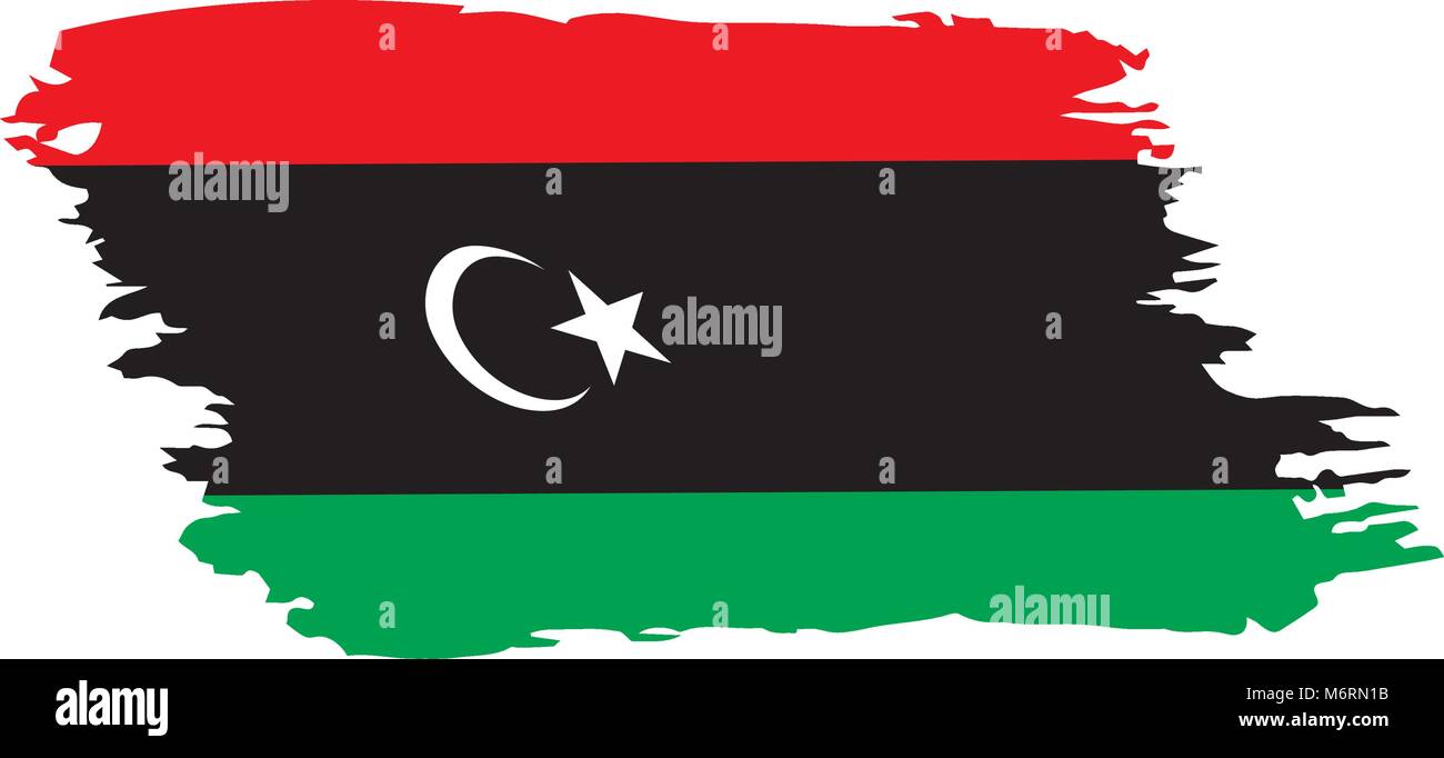 Libya flag, vector illustration Stock Vector Image & Art - Alamy