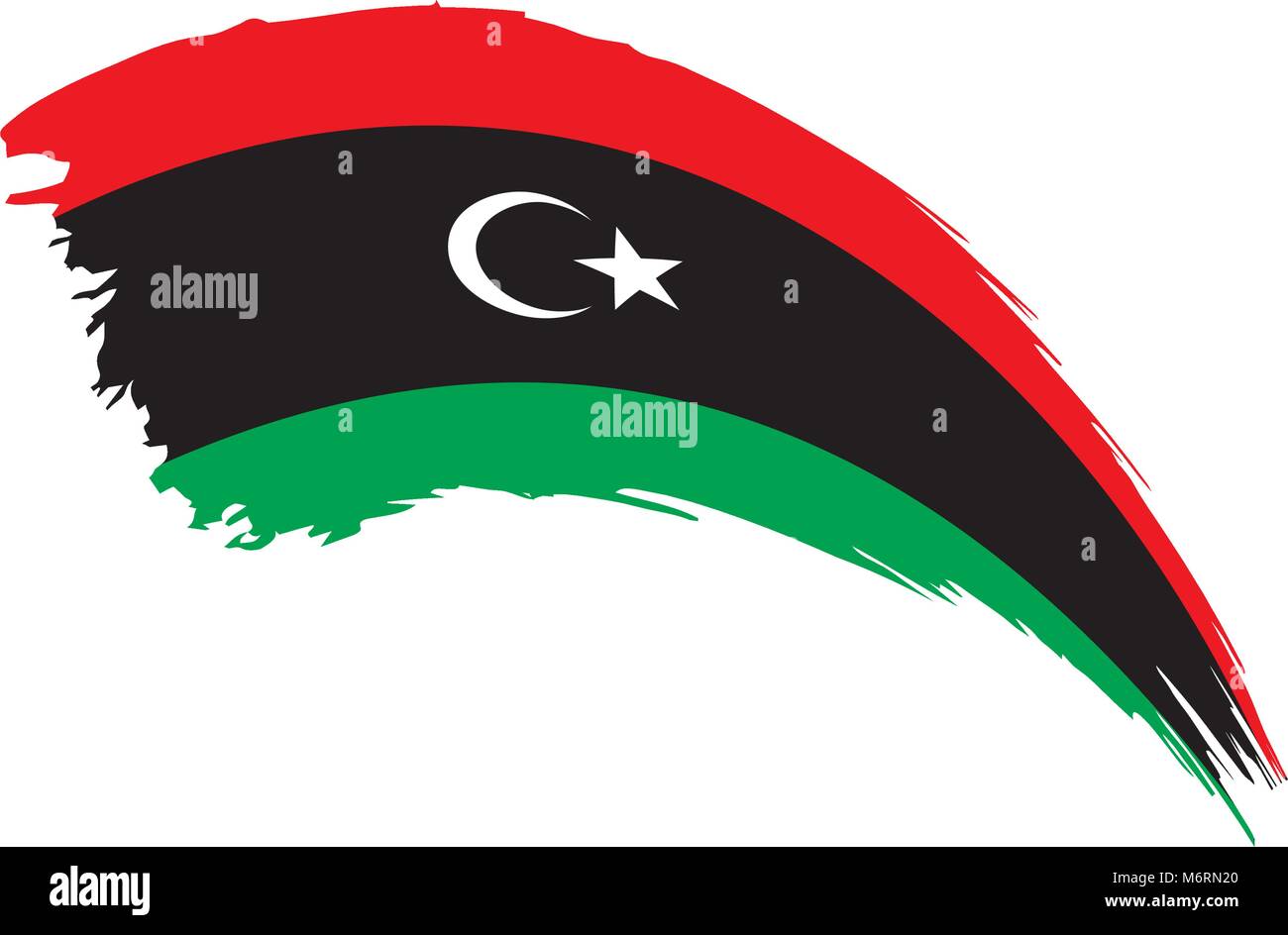 Libya flag, vector illustration Stock Vector Image & Art - Alamy