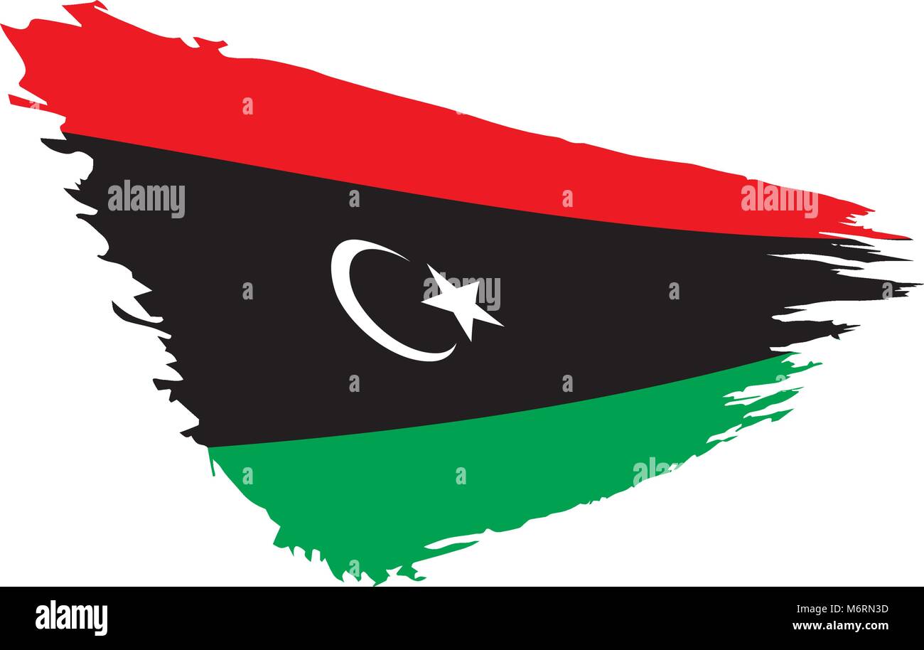 Libya flag, vector illustration Stock Vector Image & Art - Alamy