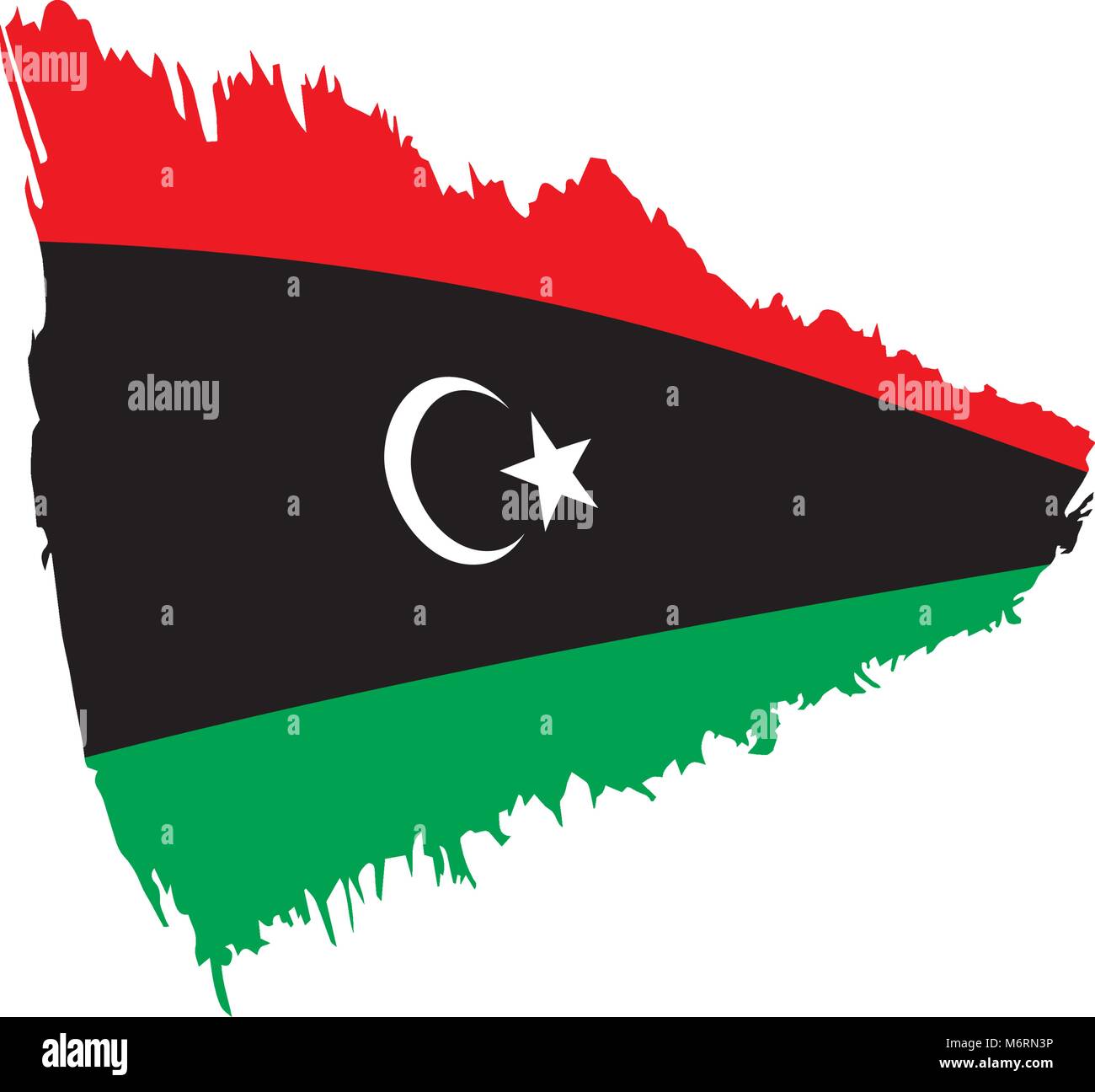 Libya flag, vector illustration Stock Vector Image & Art - Alamy