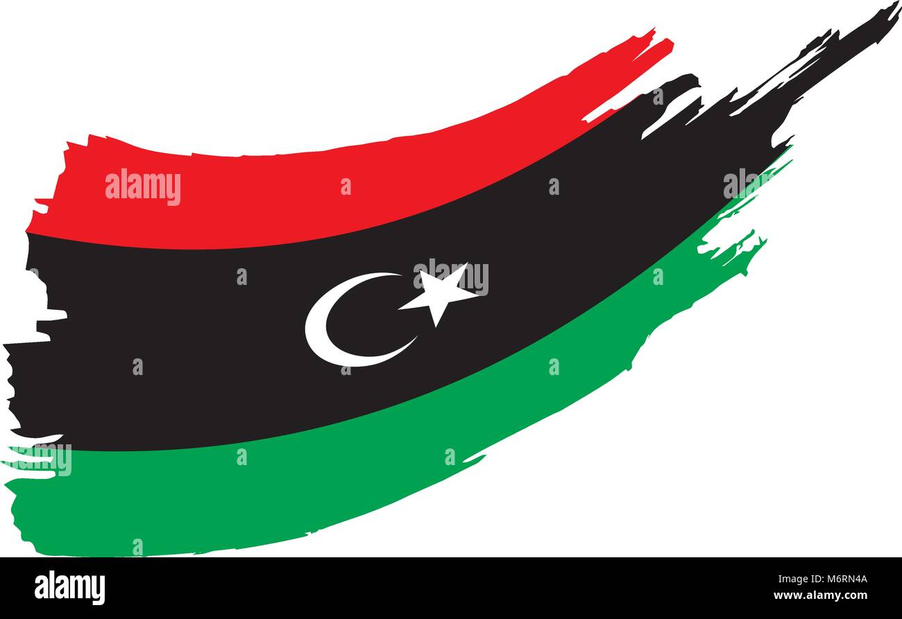 Libya flag, vector illustration Stock Vector Image & Art - Alamy