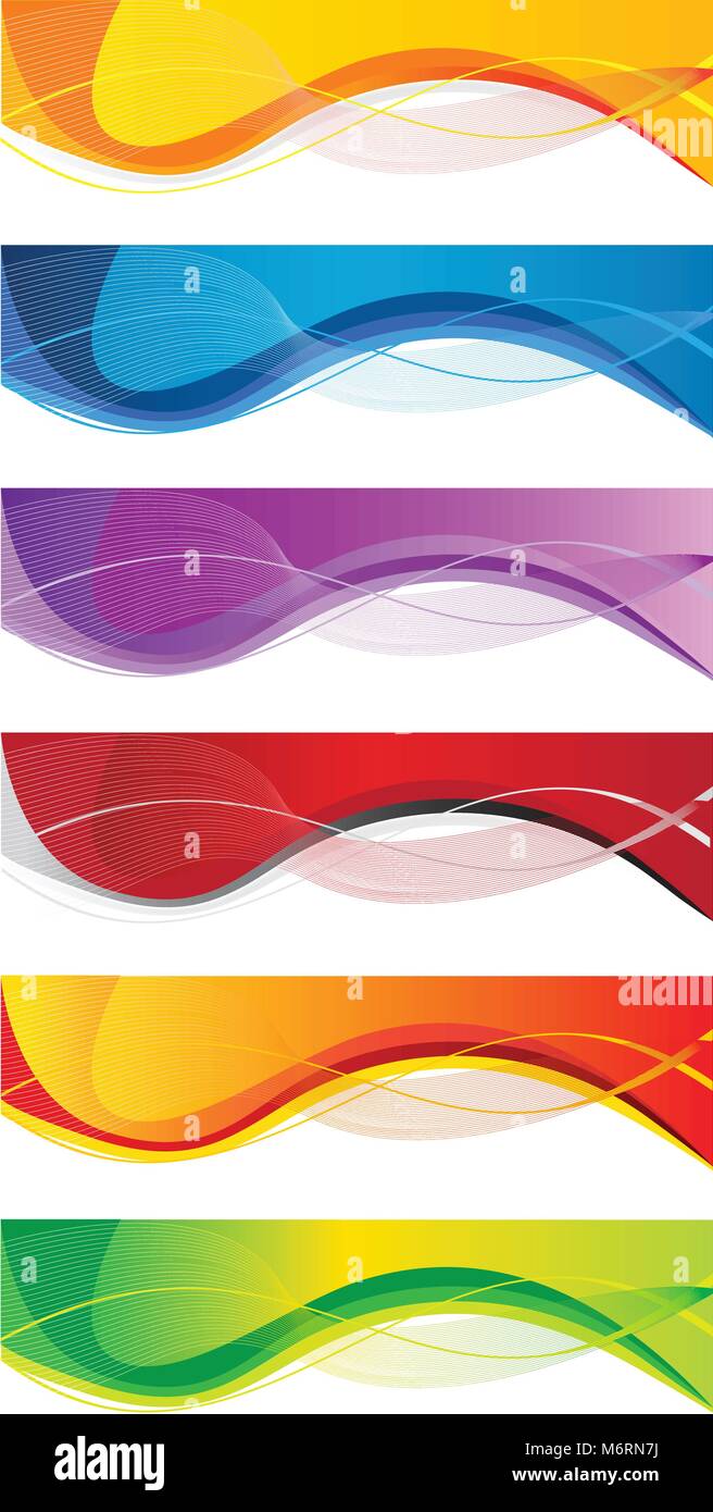 Vector website headers set, business success concept Stock Vector Image ...