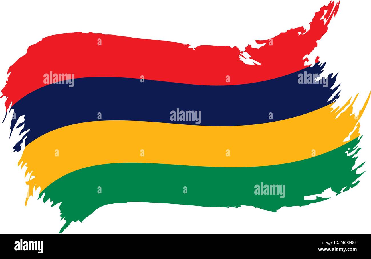 Mauritius flag, vector illustration Stock Vector Image & Art - Alamy