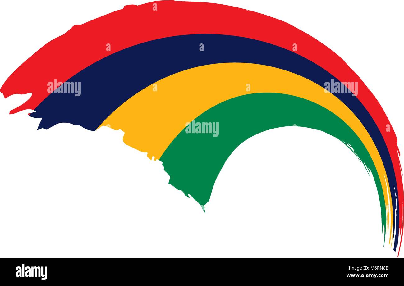Mauritius flag, vector illustration Stock Vector Image & Art - Alamy