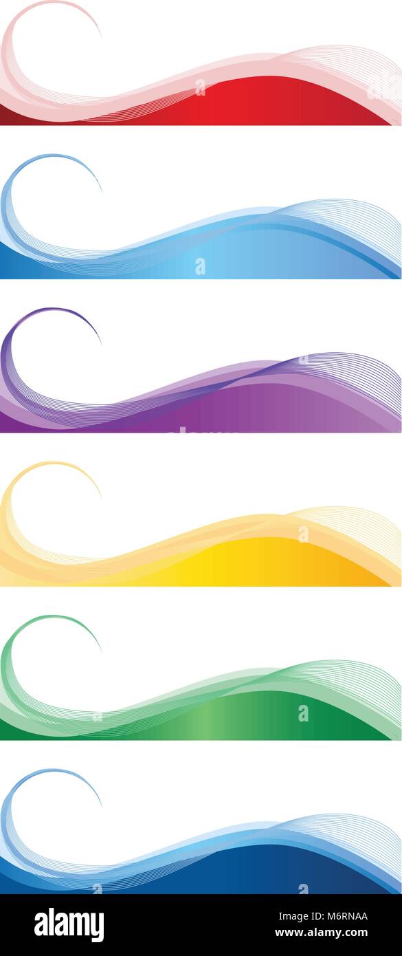 A set of web banners of different colors Stock Vector Image & Art - Alamy