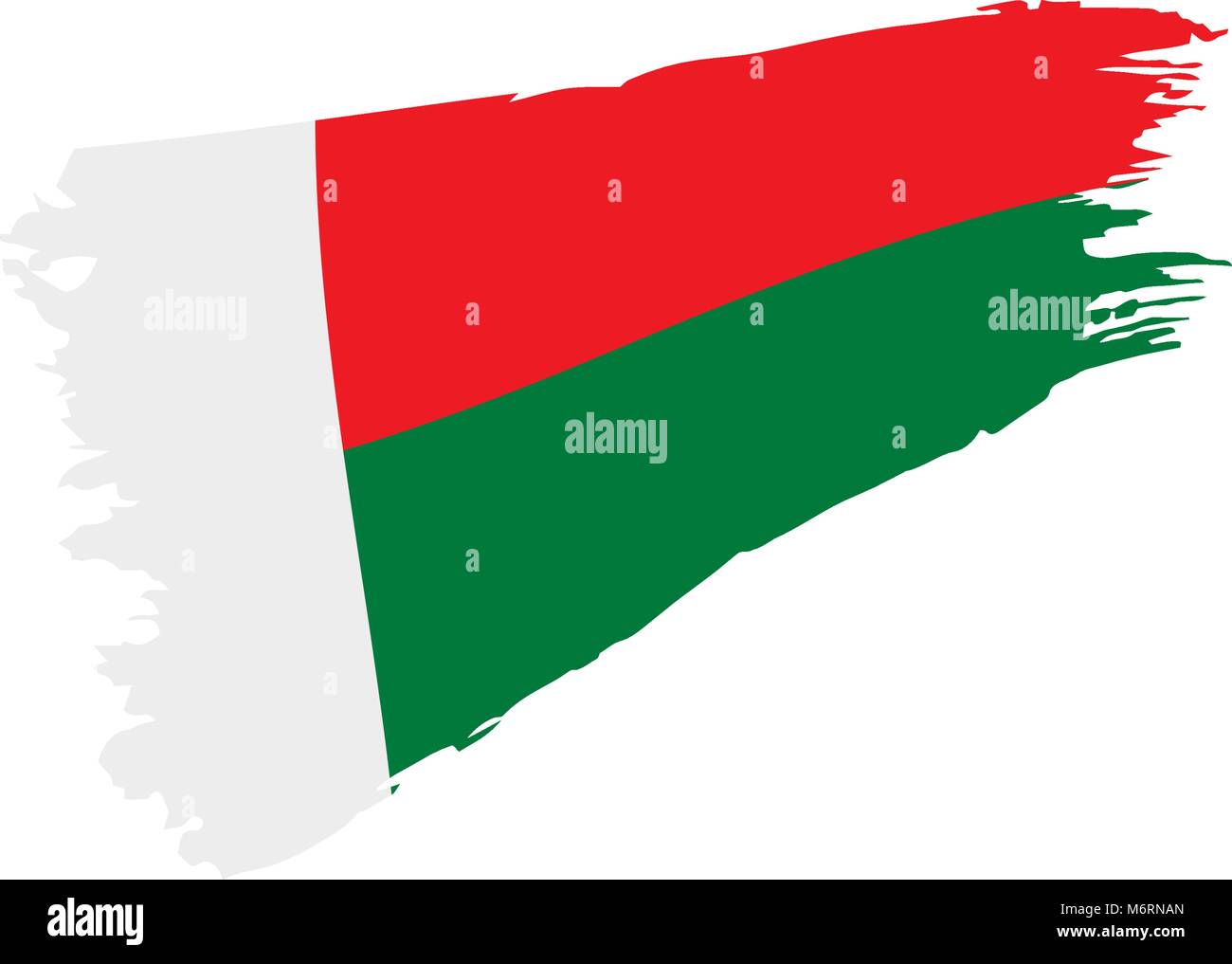 Madagascar flag, vector illustration Stock Vector Image & Art - Alamy