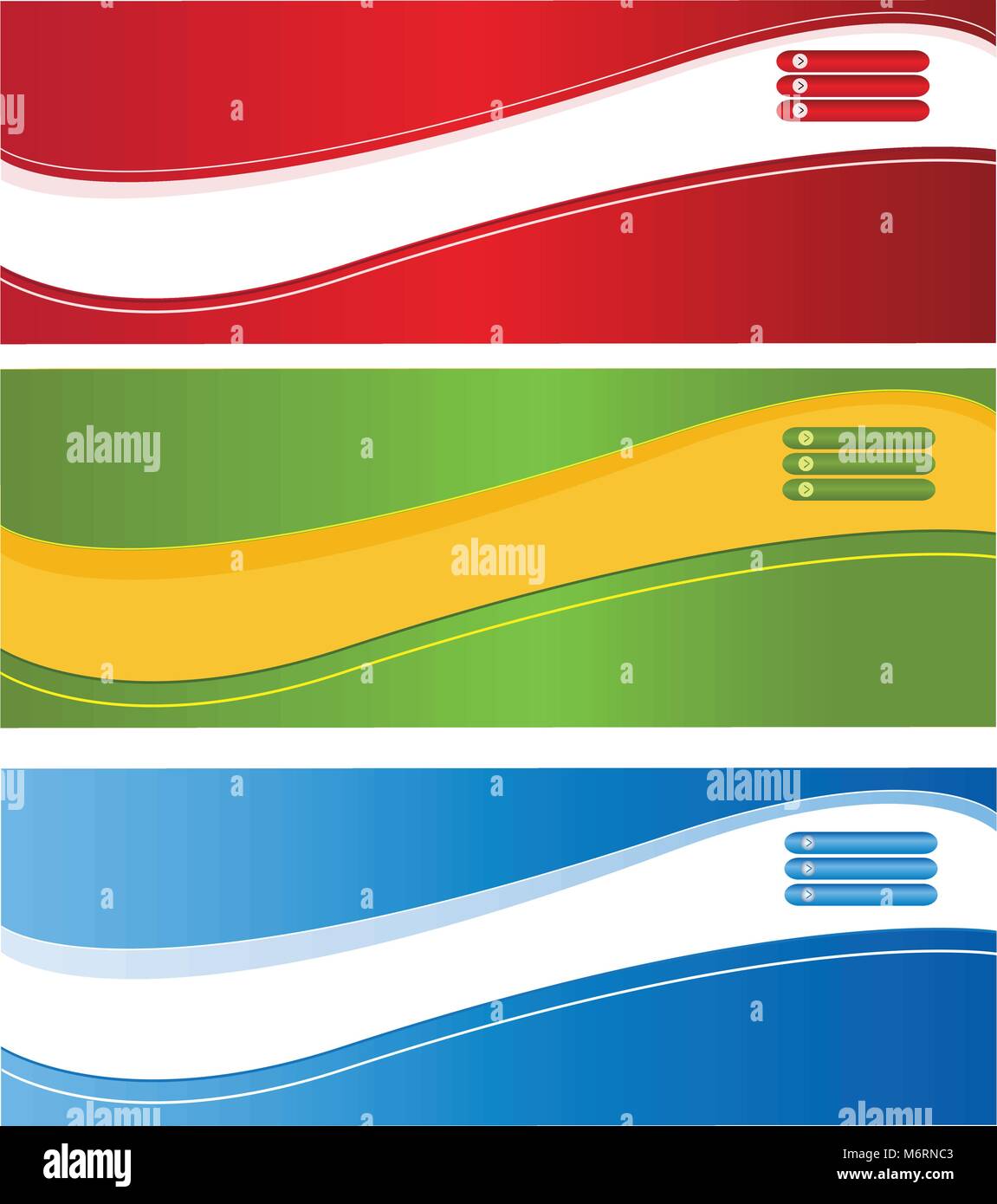 A set of web banners of different colors Stock Vector Image & Art - Alamy