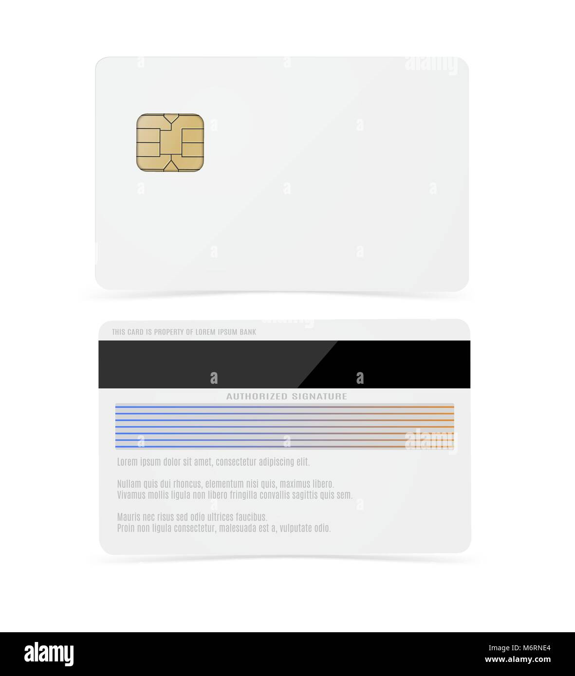 White business card mock Cut Out Stock Images & Pictures - Alamy