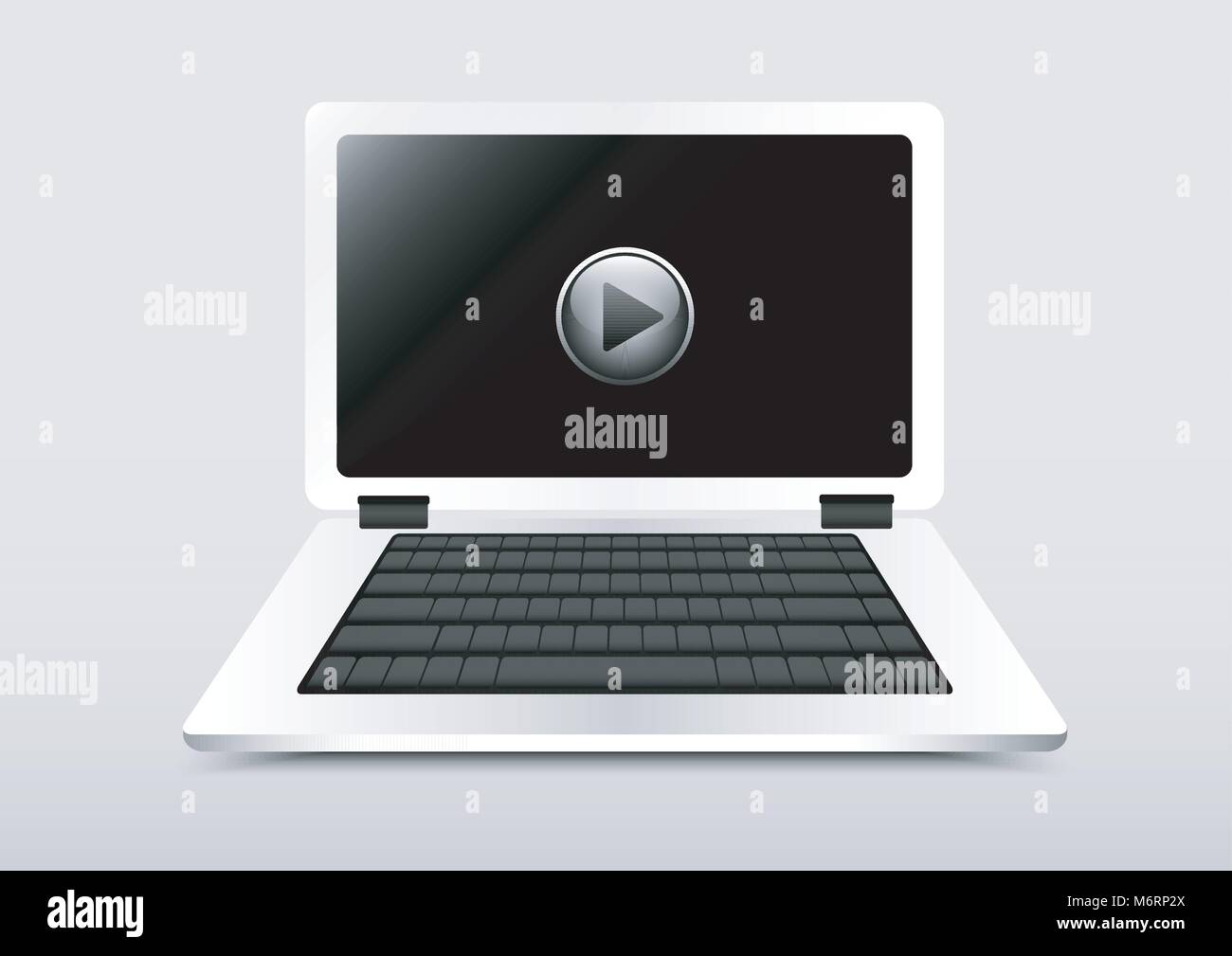 Design vector of an illustration movie player on laptop Stock Vector ...